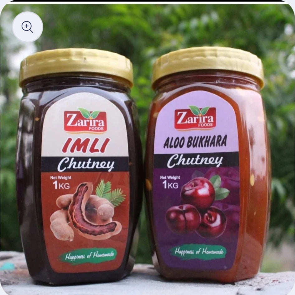 Aloo Bukhara Chutney & Imli Chutney 1 Kg – Zarira Foods